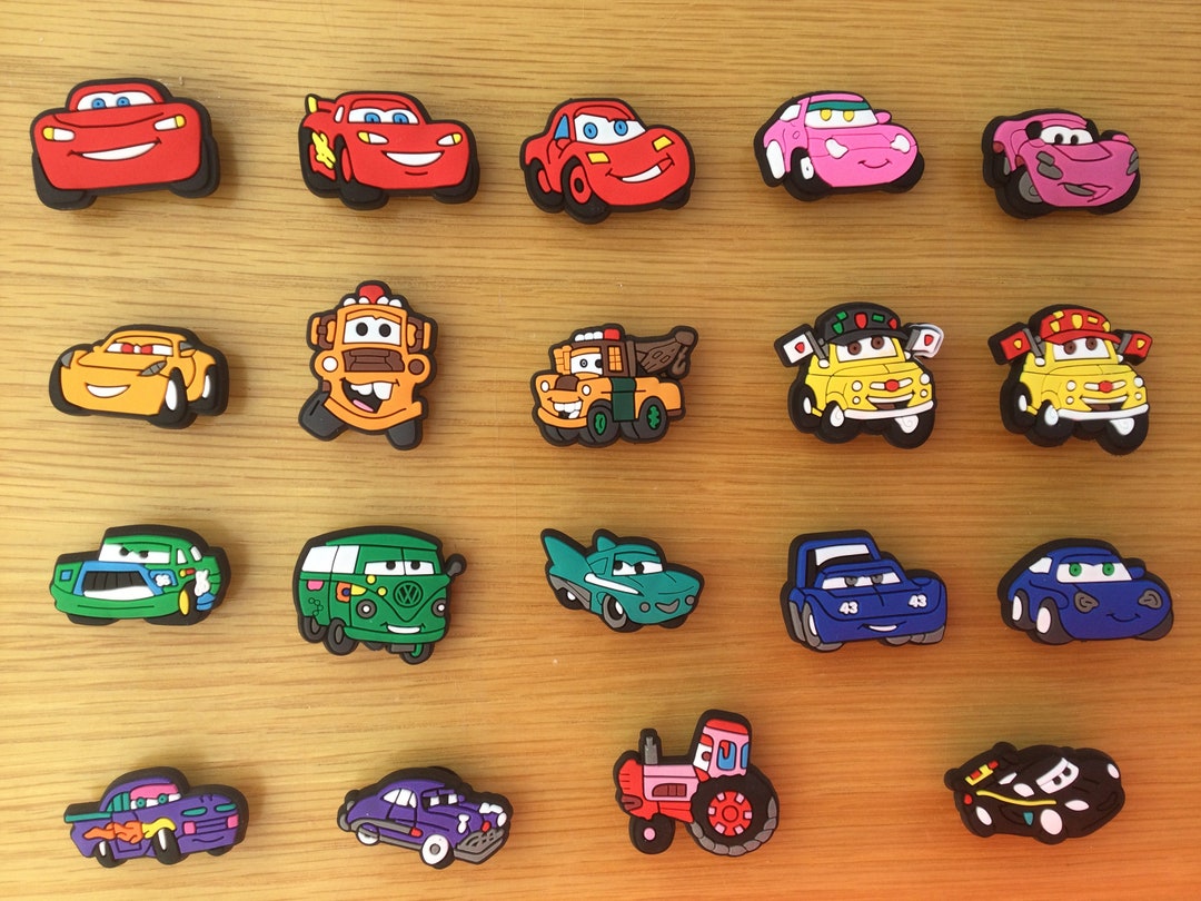 Cars Movie Characters Lightning Mcqueen and Friends Crocs Shoe Charms ...