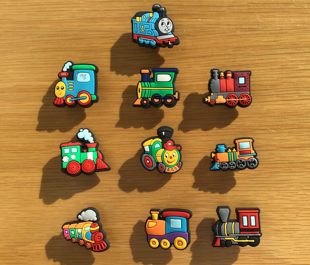 Cute Trains Thomas the Tank Engine Crocs Shoe Charms Bracelet Wristband ...