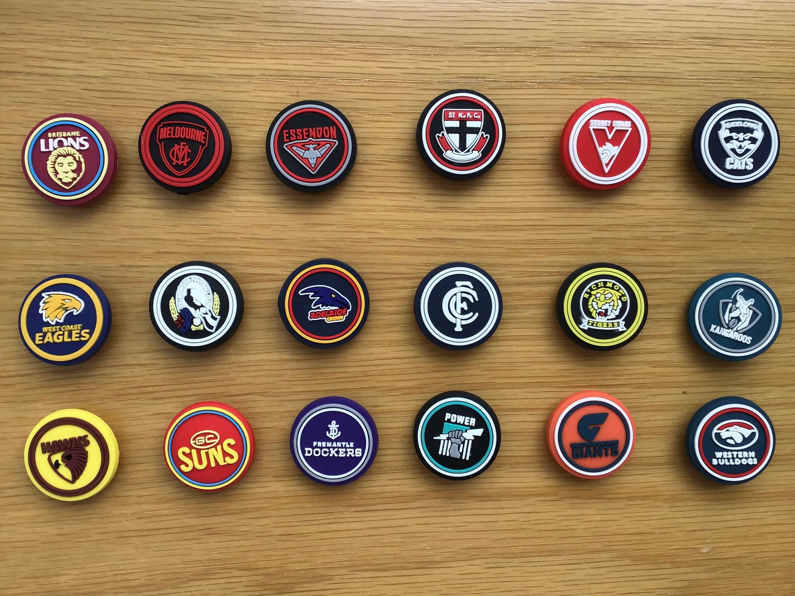 AFL Football Teams Croc Shoe Charms - Etsy Australia