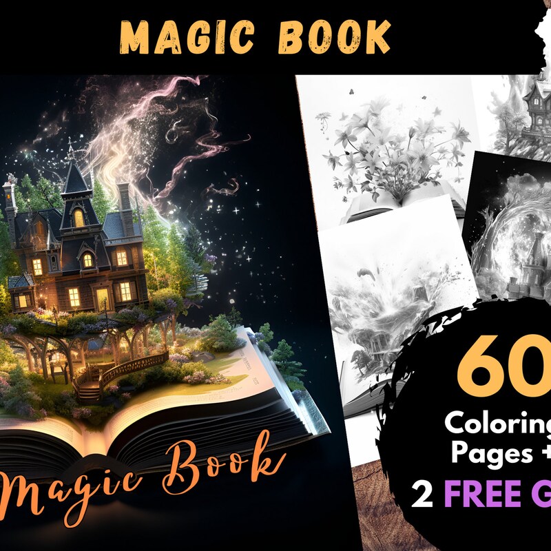 Magic Book - Etsy
