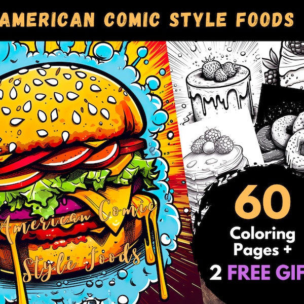 Food Coloring Book - Etsy