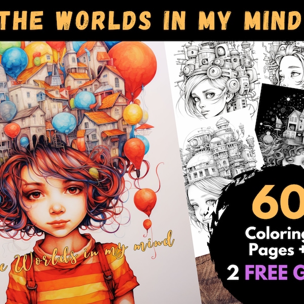 Dream World Coloring Book - Etsy