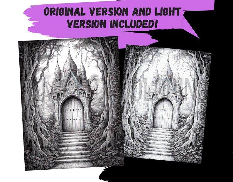 60 Magic Portals Coloring Pages, Adults Kids Digital Coloring Sheets ...