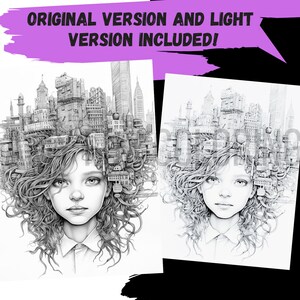 60 the Worlds in My Mind Coloring Page, Adults Kids Digital Coloring ...