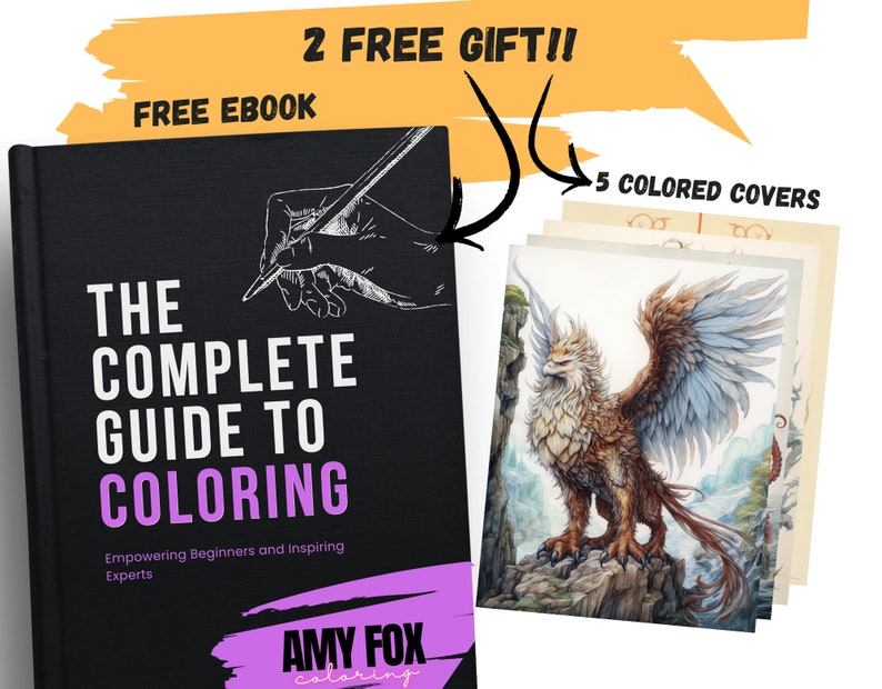 60 Mythical Creatures Coloring Page, Adults Kids Digital Coloring ...