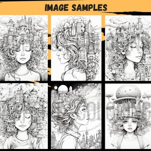 60 the Worlds in My Mind Coloring Page, Adults Kids Digital Coloring ...