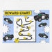 Police Car Boys Reward Chart Good Behavior, Reward Chart for Kids ...