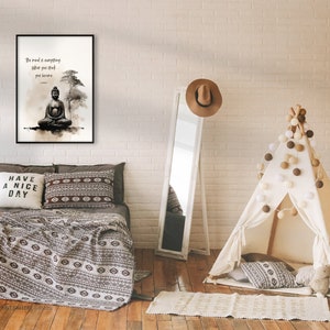 Buddha Quote Print, Inspirational Quote, Meditation Art, Mindfulness ...