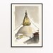 Stupa Watercolor Art Print Nepal Wall Art Nepal Travel - Etsy