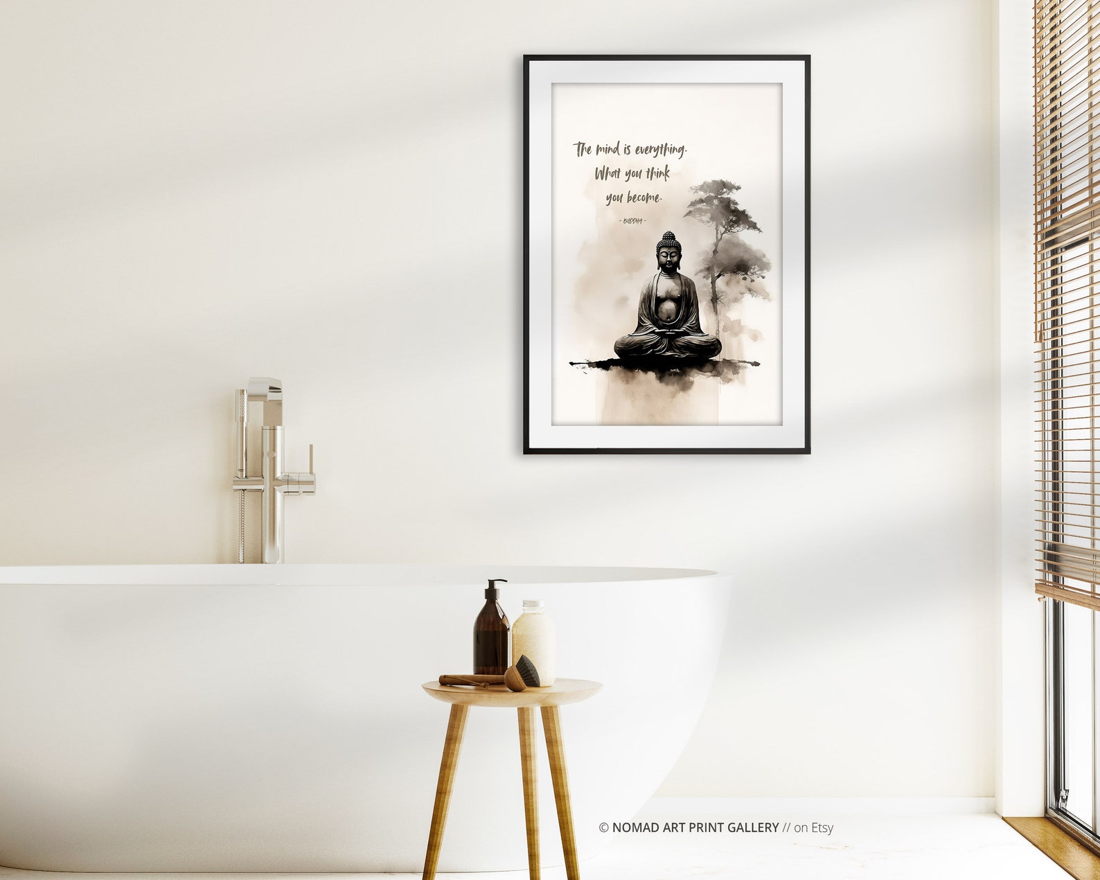 Buddha Quote Print, Inspirational Quote, Meditation Art, Mindfulness ...