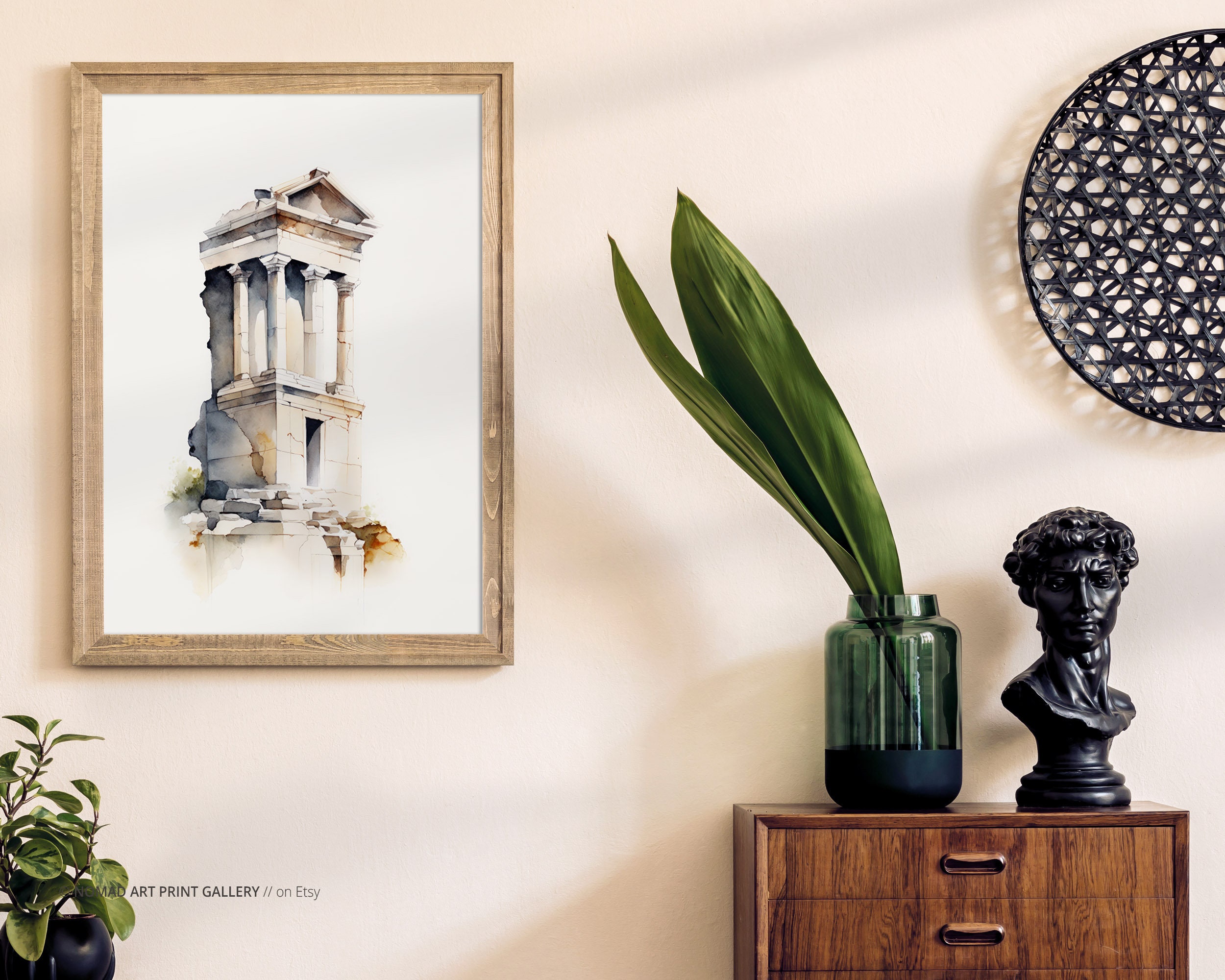 Ancient Greek Wall Art, Greek Wall Art, Greek Travel Landscape, Europe ...