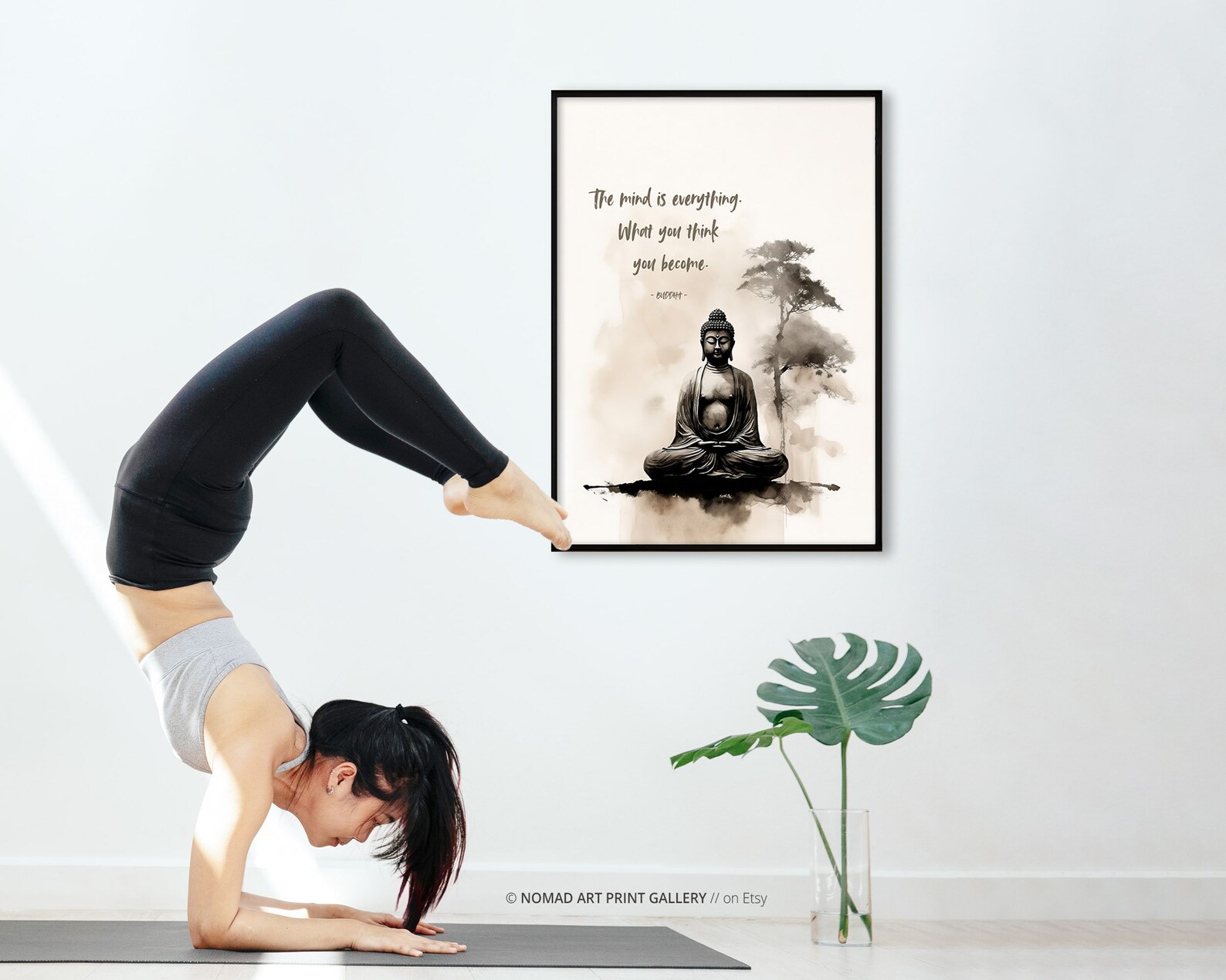 Buddha Quote Print, Inspirational Quote, Meditation Art, Mindfulness ...