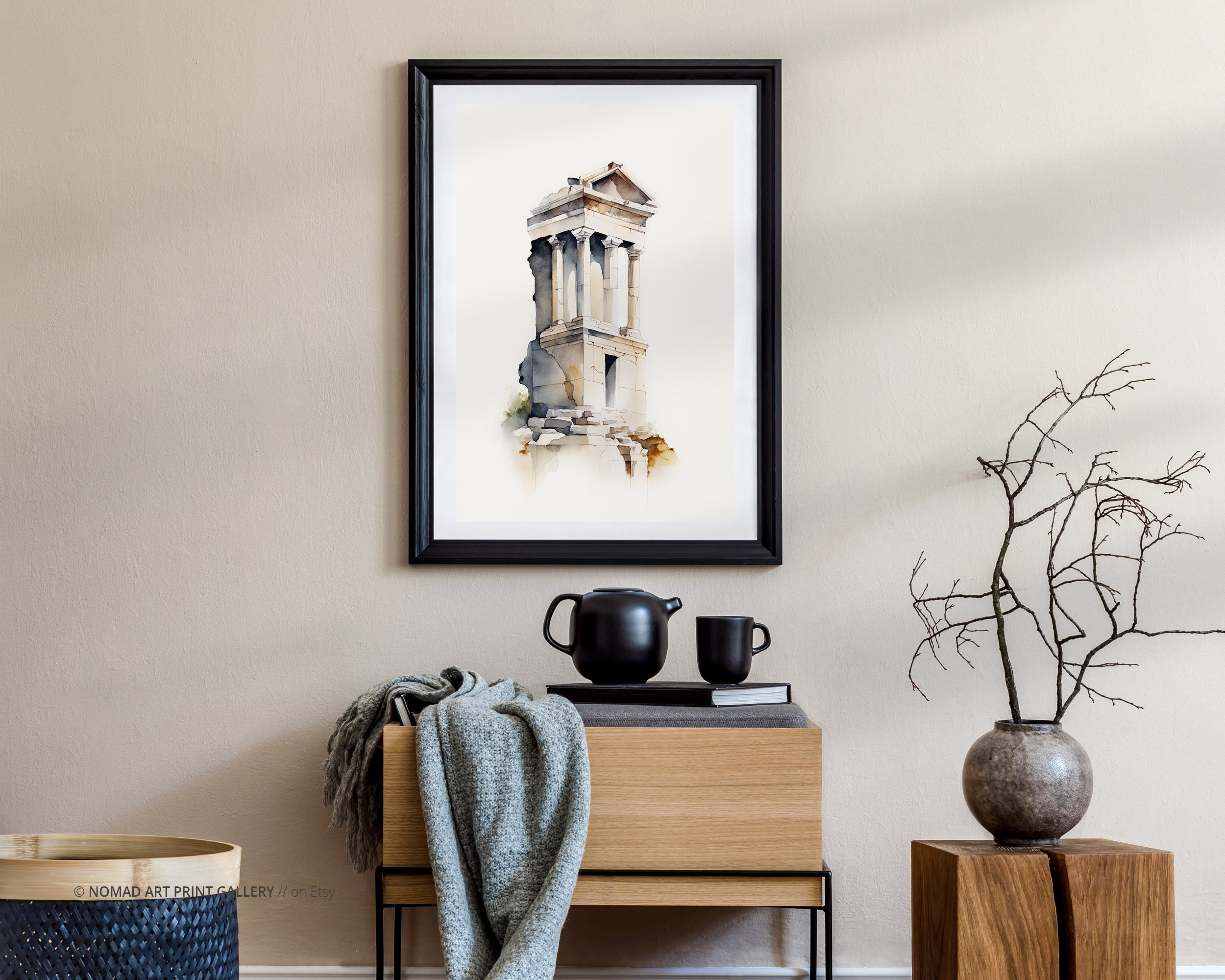 Ancient Greek Wall Art, Greek Wall Art, Greek Travel Landscape, Europe ...