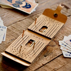 KNODY Original Ultimate Leather | Wrap Around | Travel Cribbage Board ...