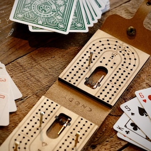 KNODY Original Ultimate Leather | Wrap Around | Travel Cribbage Board ...