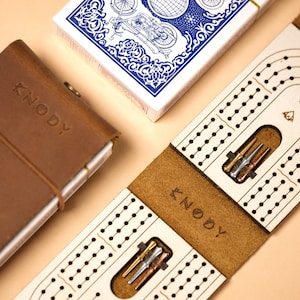 KNODY Original Ultimate Leather | Wrap Around | Travel Cribbage Board ...