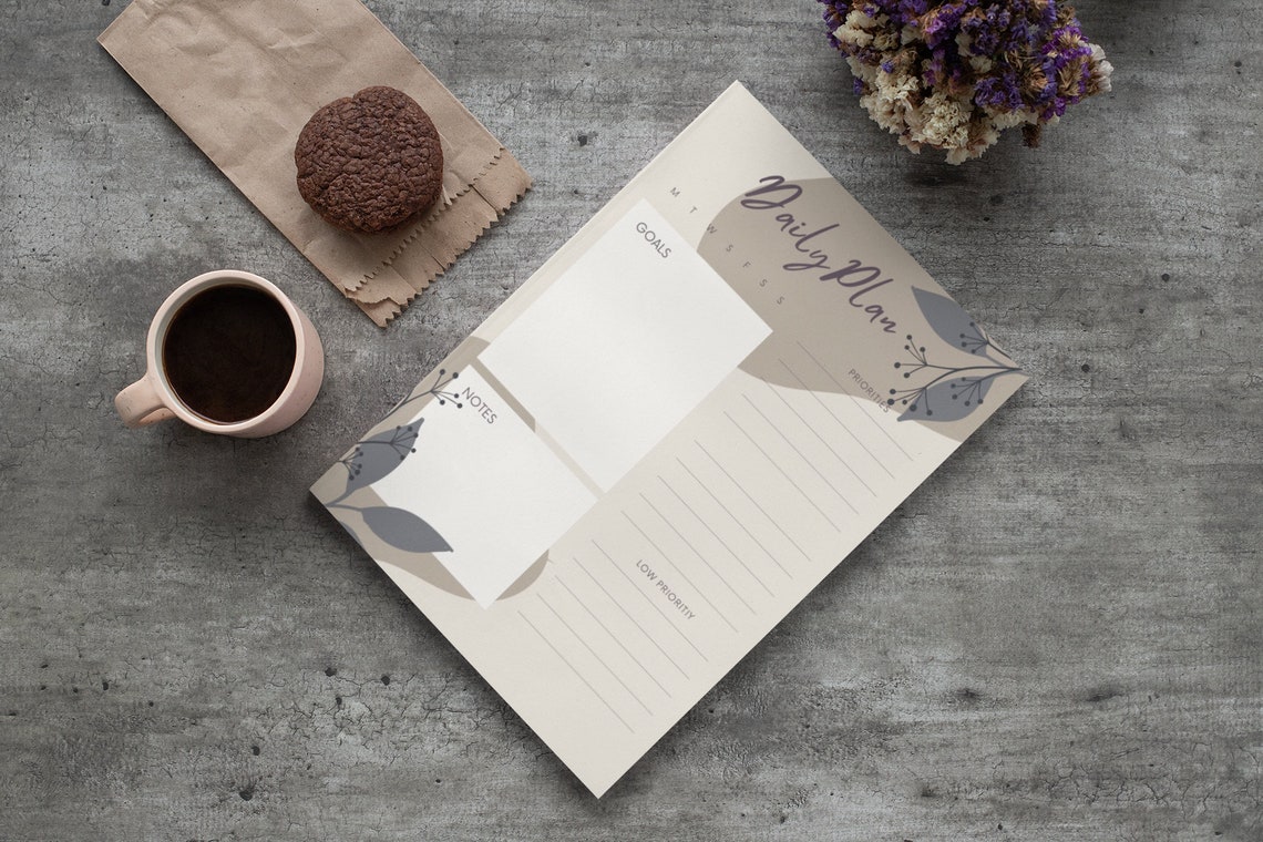 Daily Planner, Digital Planner, Printable to Do List, Instant Download ...