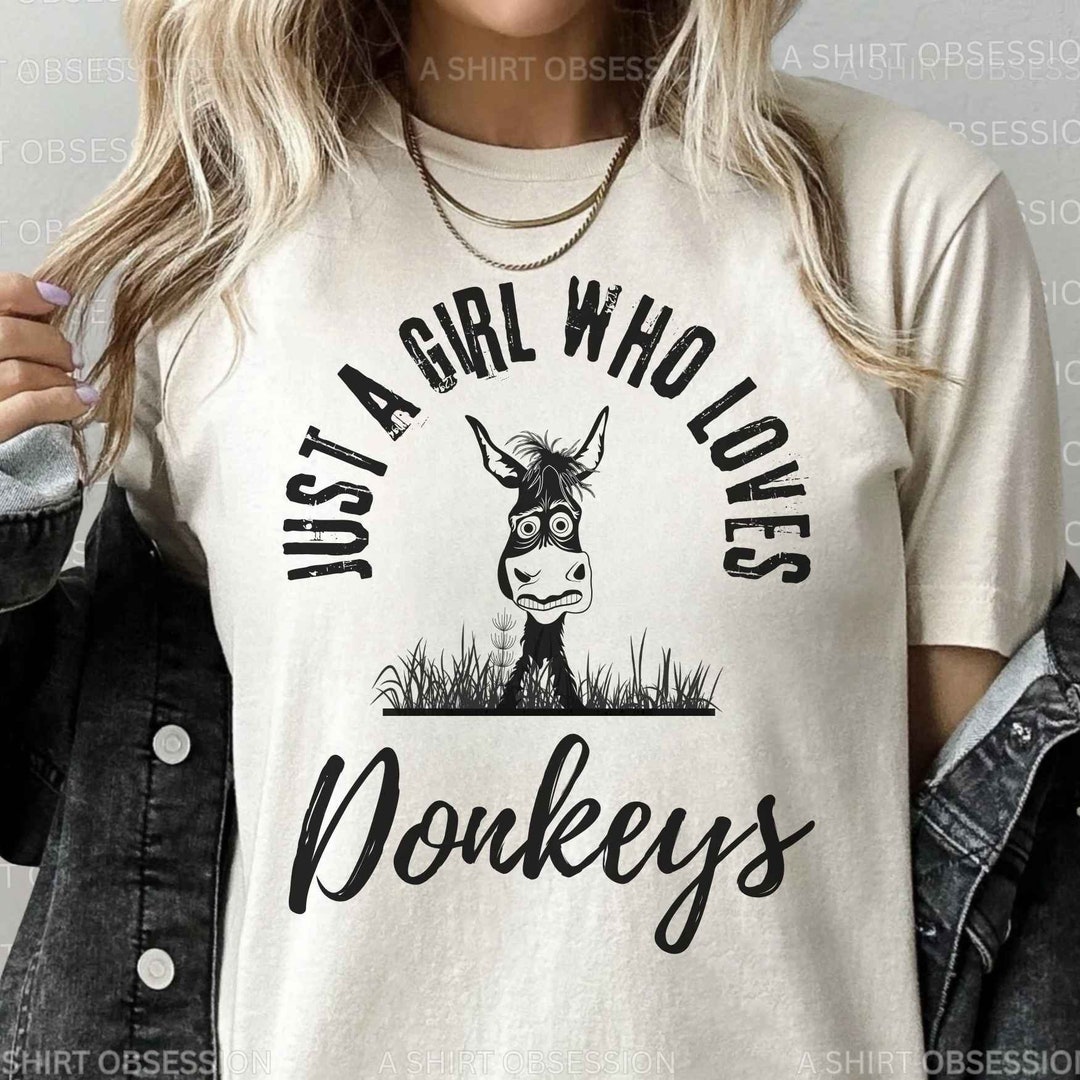 Donkey Tshirt Donkey Shirt Donkey Mom Shirt Farm Animal Shirt Funny ...