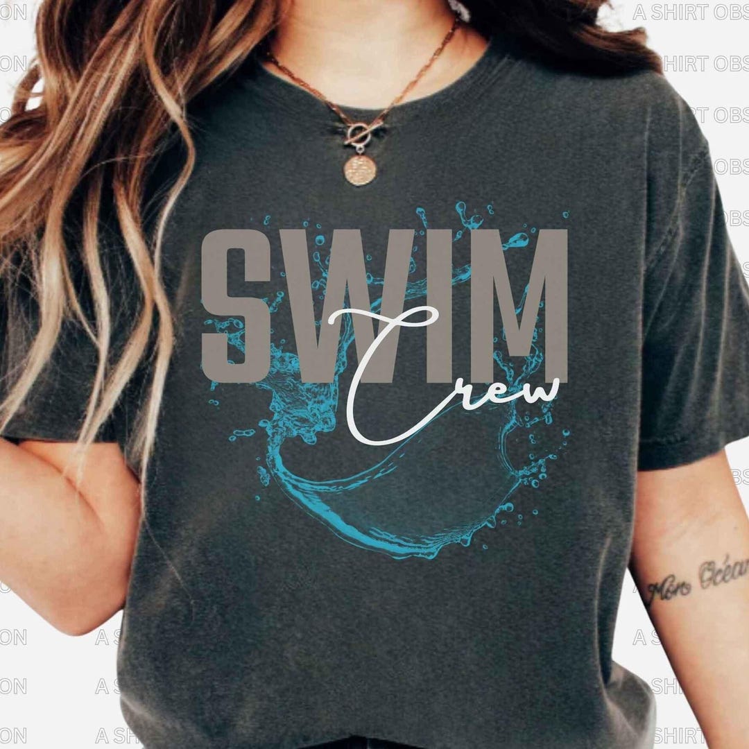 Swim Team T Shirt Swimming Team Shirts Swim Meets Shirt Swim Crew ...