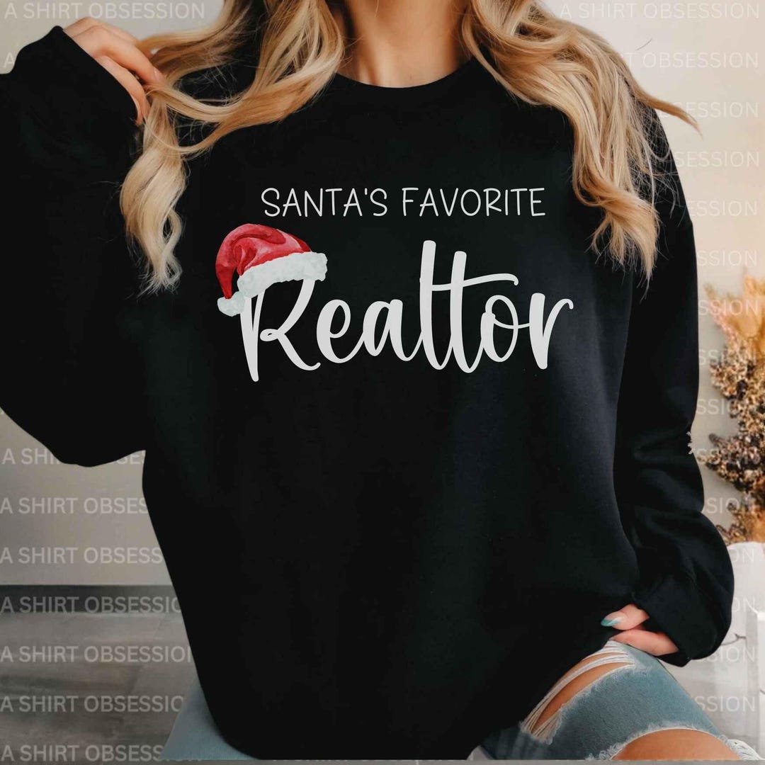 Realtor Christmas Shirt, Christmas Realtor Sweatshirt Real Estate Agent ...