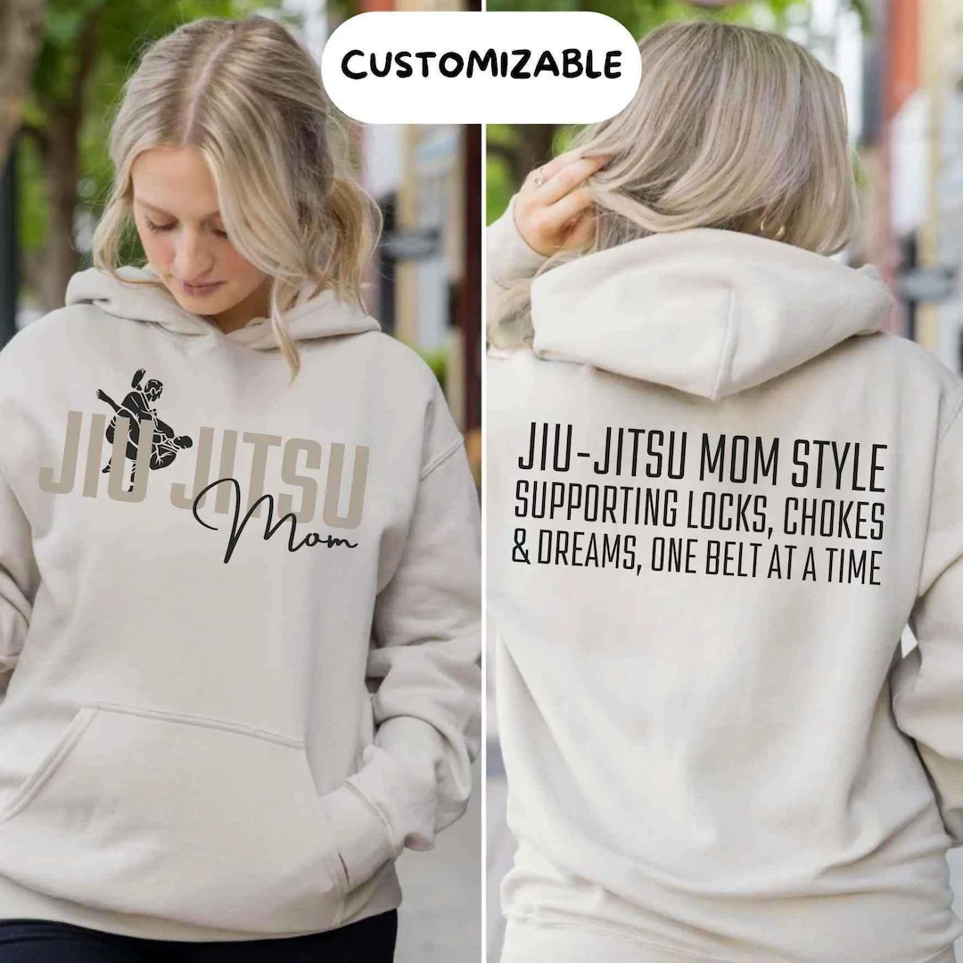 Jiu Jitsu Mom Hoodie Jiu Jitsu Mom Double Sided Hooded Sweatshirt ...