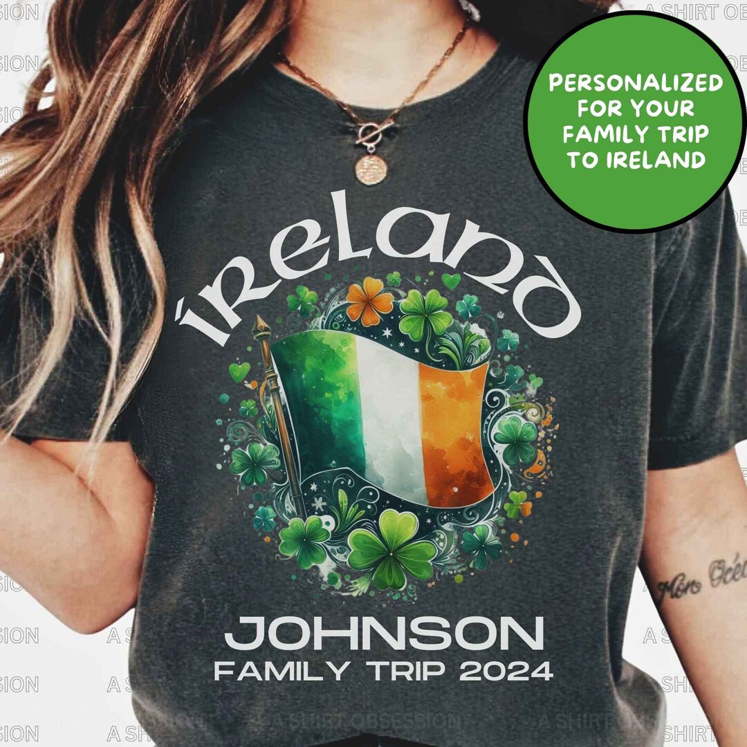 Personalized Custom Ireland Vacation Shirt Irish Trip Shirt Irish Bound ...