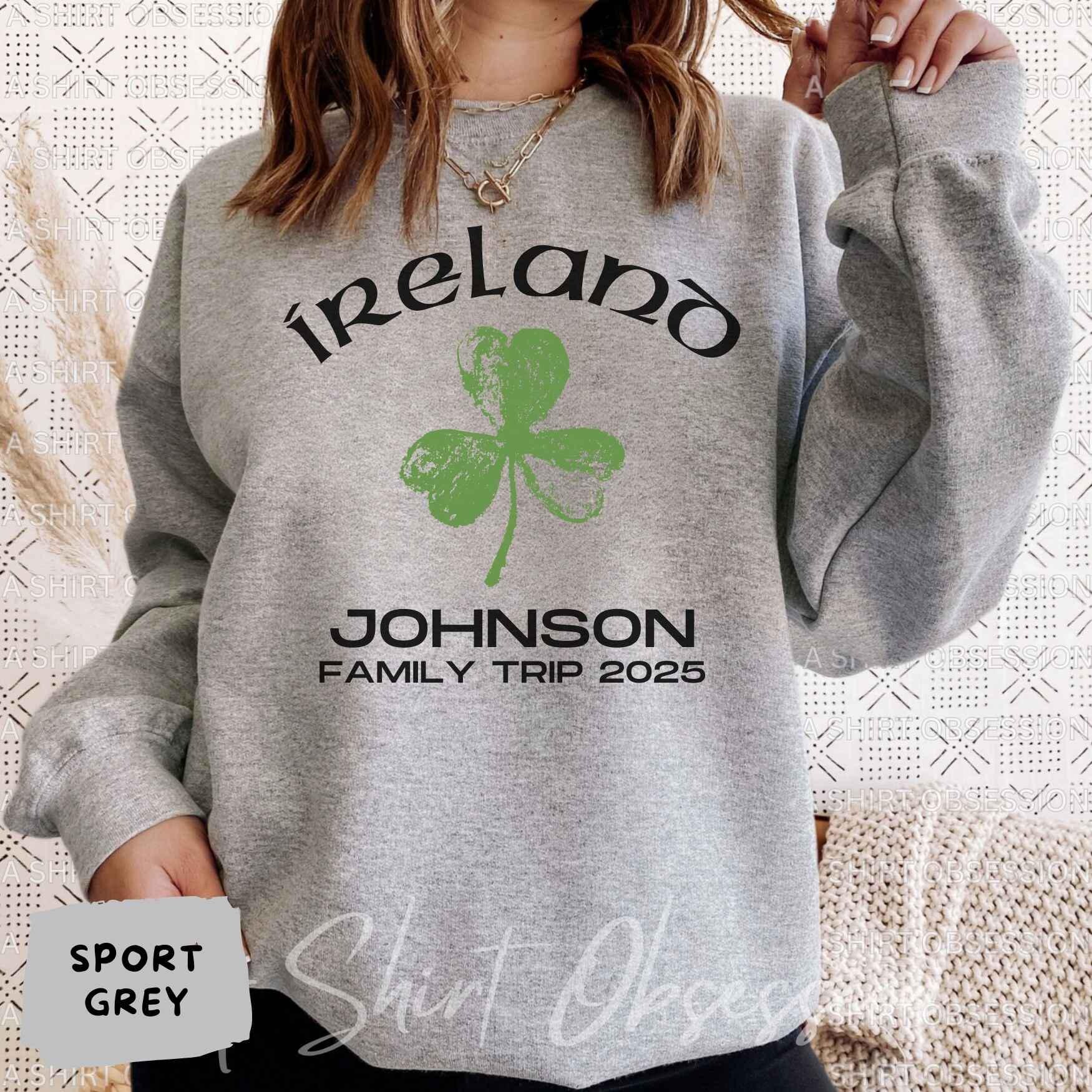 Personalized Ireland Vacation Shirt Custom Irish Name Trip Shirt Irish ...