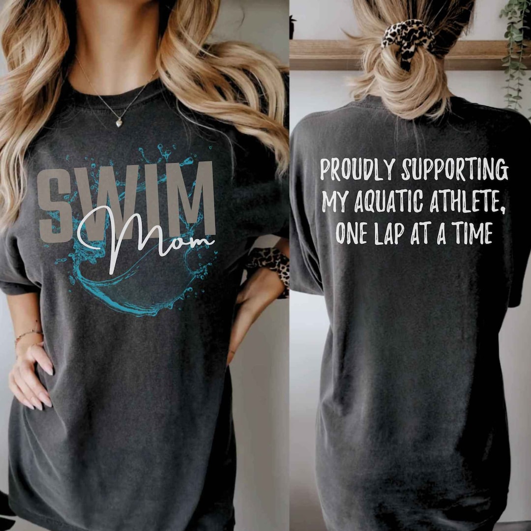 Swim Mom Shirt Proud Swim Mom Swimmer Shirt Swim Team Swim Coach ...