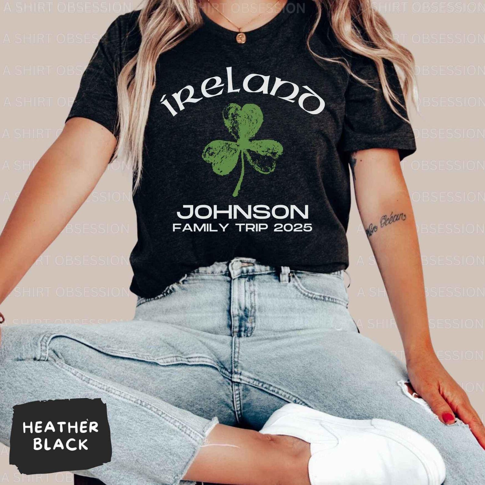 Personalized Ireland Vacation Shirt Custom Irish Name Trip Shirt Irish ...