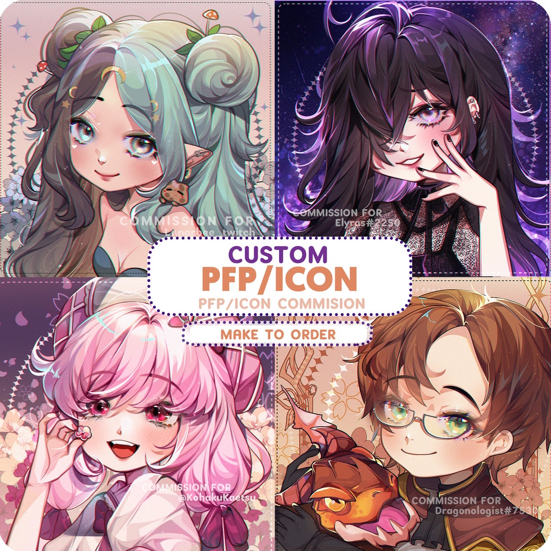 Custom PFP/ICON Commission PFP for Discord, Youtube, Twitch Custom Art ...