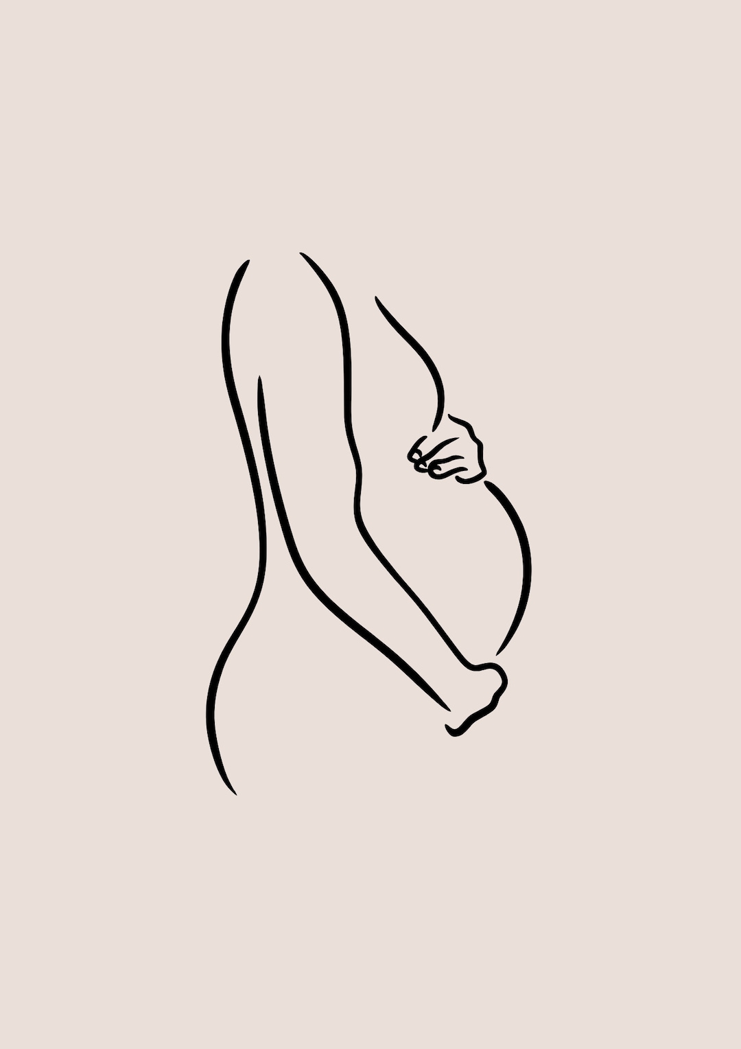 Maternity Line Art | Wall Art | Digital Download | Pregnant Line Art - Etsy