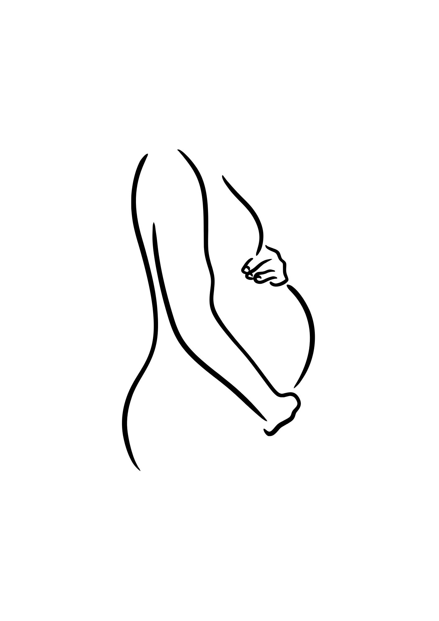 Maternity Line Art | Wall Art | Digital Download | Pregnant Line Art - Etsy