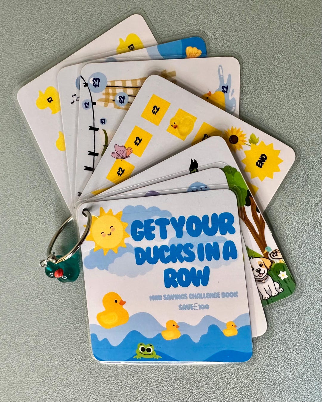 Get Your Ducks in A Row, Mini Savings Booklet With Duck Charm , Saves ...
