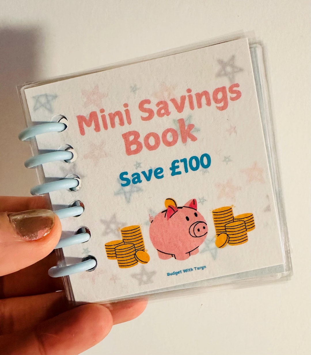 Mini Savings Book - Save 100 Pounds - Small Challenges. Cash Stuffing ...