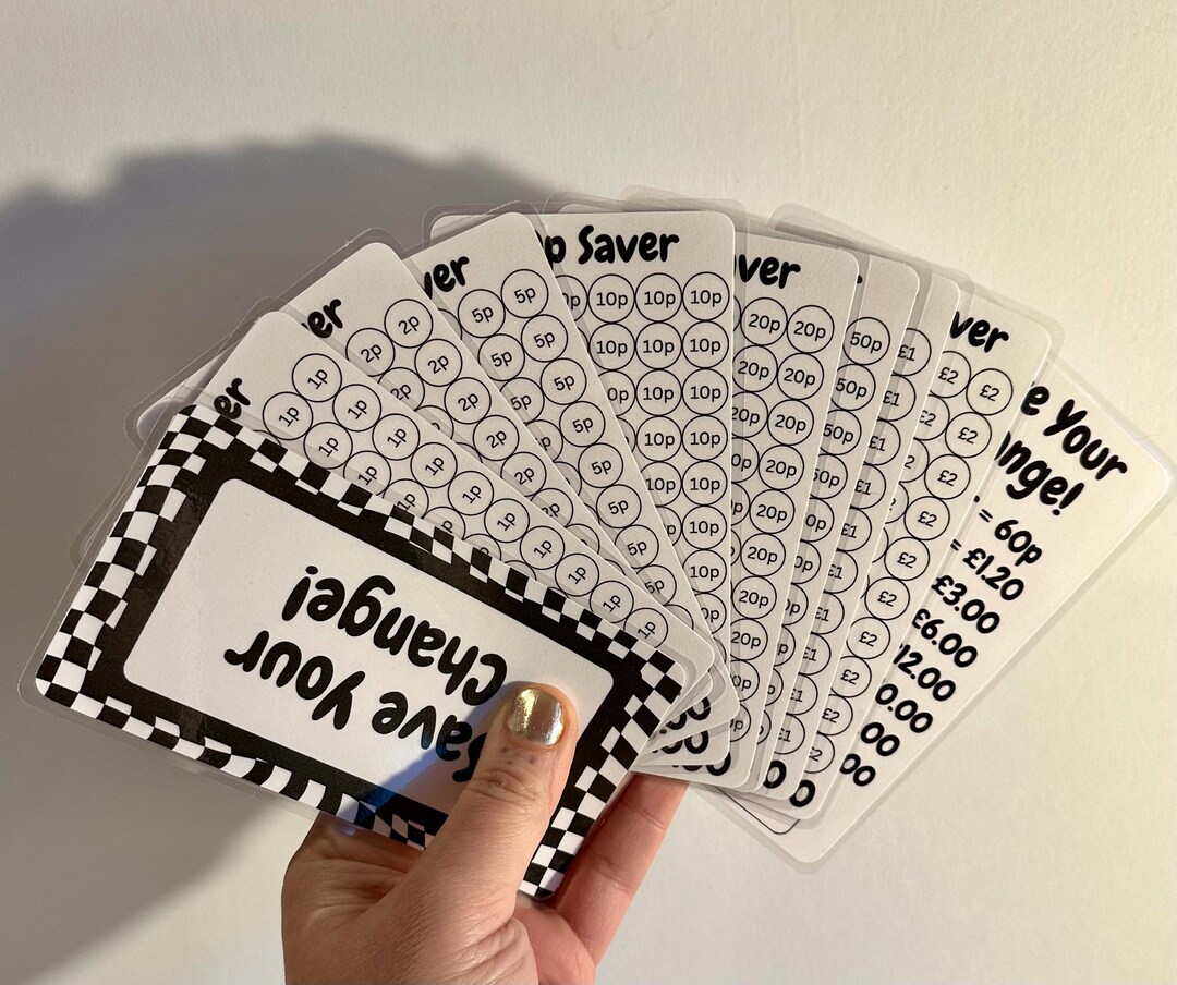 Save Your Change! Large Bundle Savings Challenge With Dashboard. Cash ...