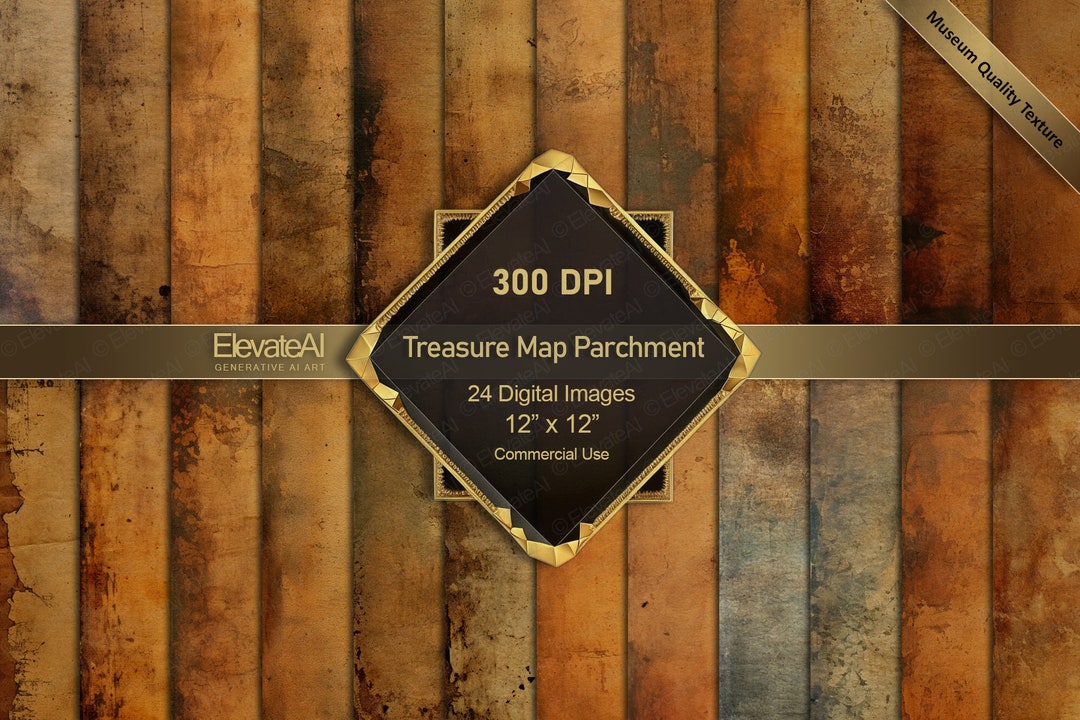 Printable Treasure Map Parchment Textures Digital Vintage Paper Texture ...