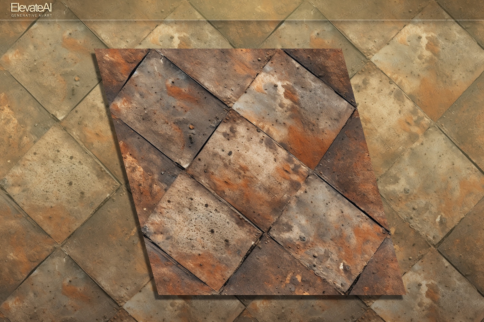 Printable Seamless Rusty Metal Textures Digital Aged Metal Textures 40 ...