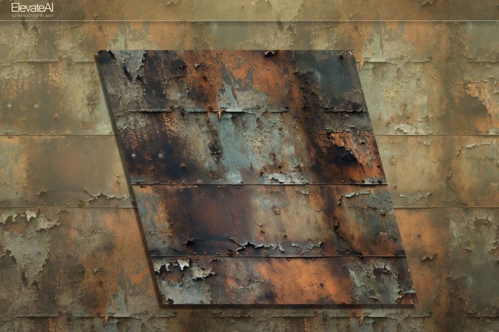 Printable Seamless Rusty Metal Textures Digital Aged Metal Textures 40 ...
