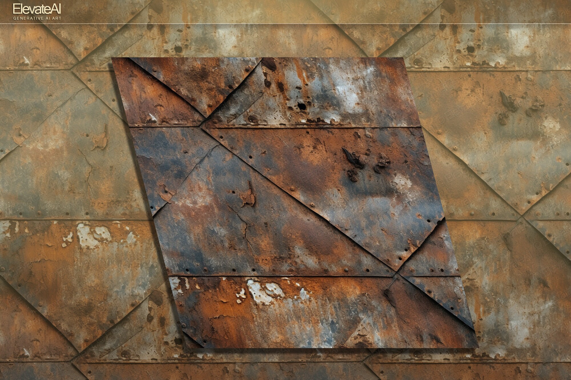 Printable Seamless Rusty Metal Textures Digital Aged Metal Textures 40 ...