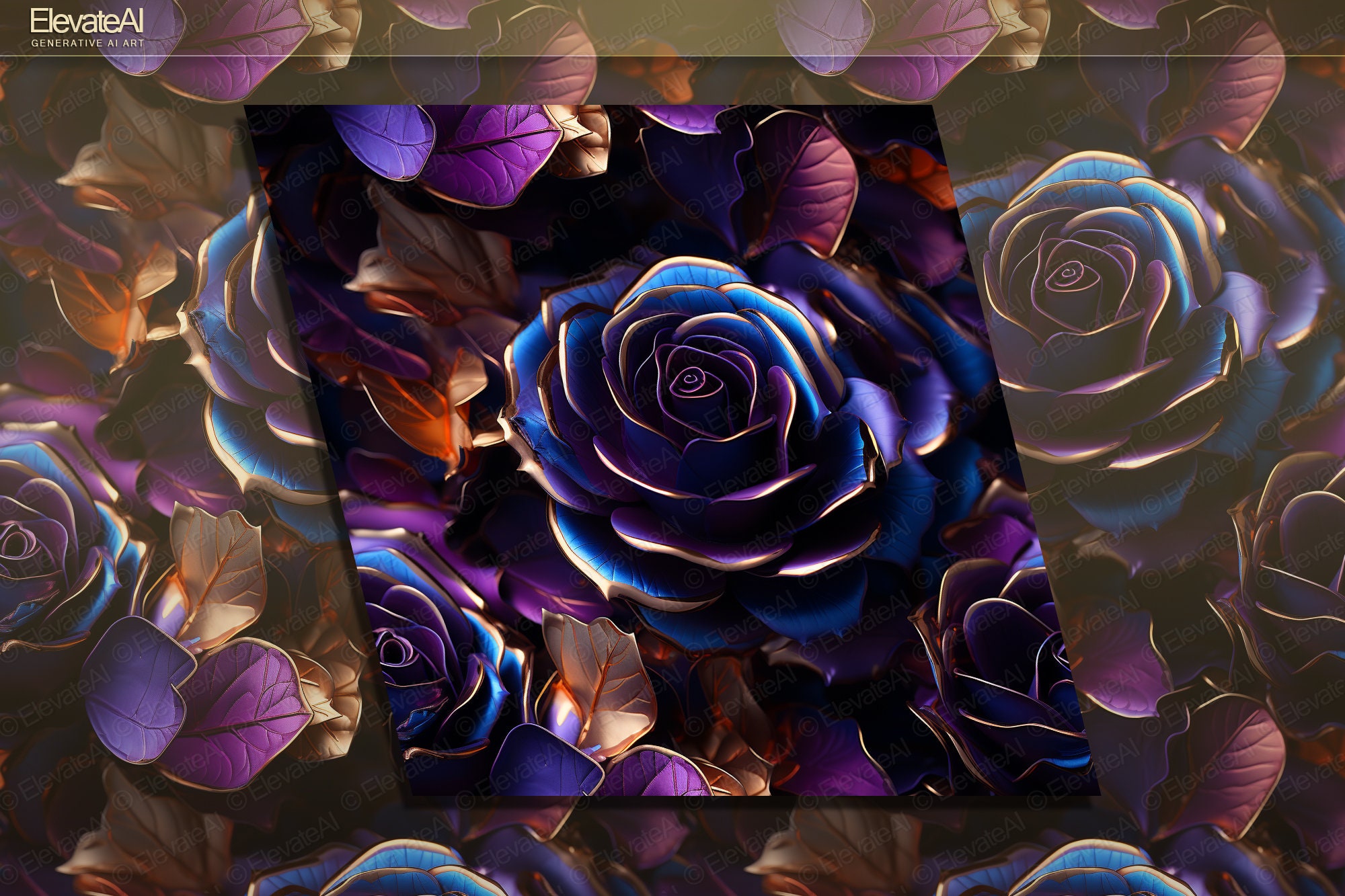 Printable Seamless Porcelain Roses Textures Digital Ceramic Roses ...