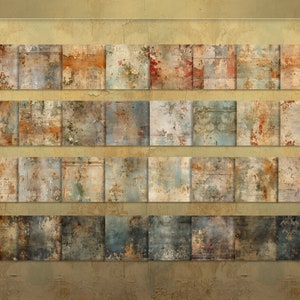 40 Vintage Painting Textures | Seamless Digital Scrapbook Backgrounds ...