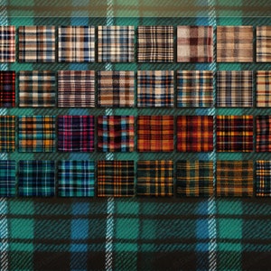 Printable Seamless Scottish Wool Tartan Textures Digital Plaid Textures ...