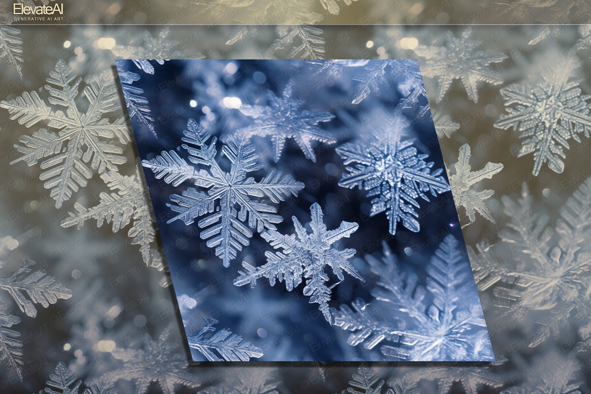 Printable Seamless Snowflake Textures Digital Winter Snow Textures 30 ...