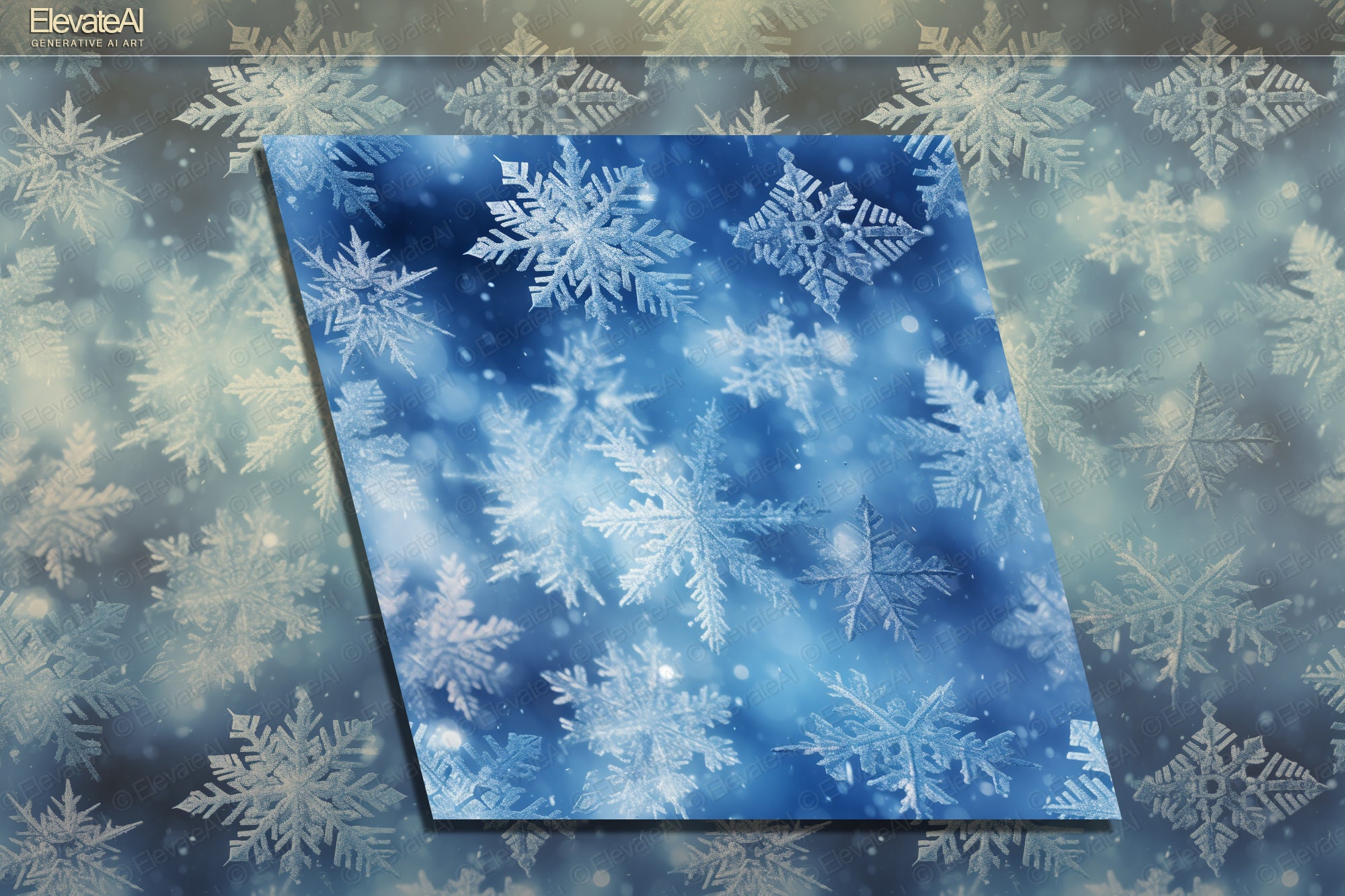 Printable Seamless Snowflake Textures Digital Winter Snow Textures 30 ...