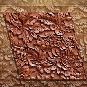 Printable Seamless Floral Wood Textures Digital Floral Wood Textures 42 ...