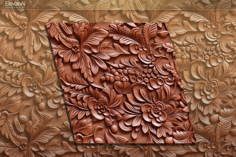 Printable Seamless Floral Wood Textures Digital Floral Wood Textures 42 ...