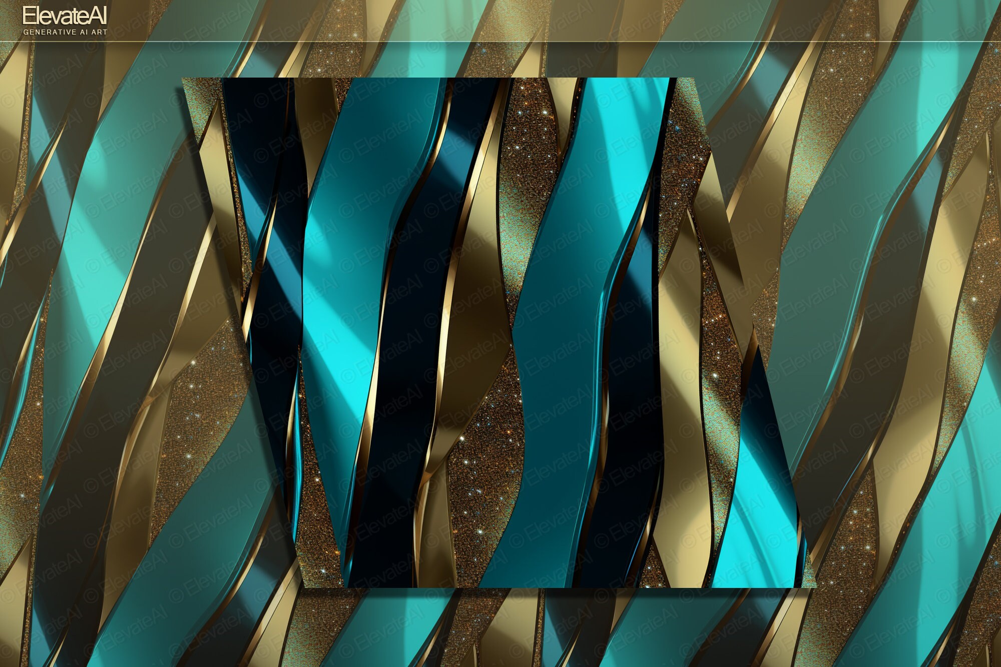 Printable Seamless Metallic Gold & Turquoise Stripes Textures 24 ...