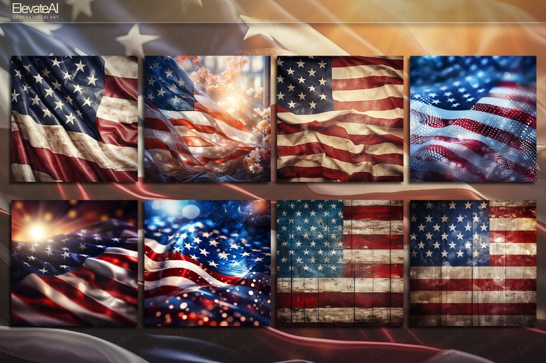 Printable American Flag Textures American Patriot Background 26 Digital ...