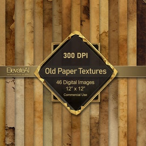Printable Old Paper Textures Digital Vintage Antique Paper Texture Pack ...
