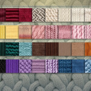 Printable Seamless Knitted Textures Digital Knitted Textures 40 Digital ...